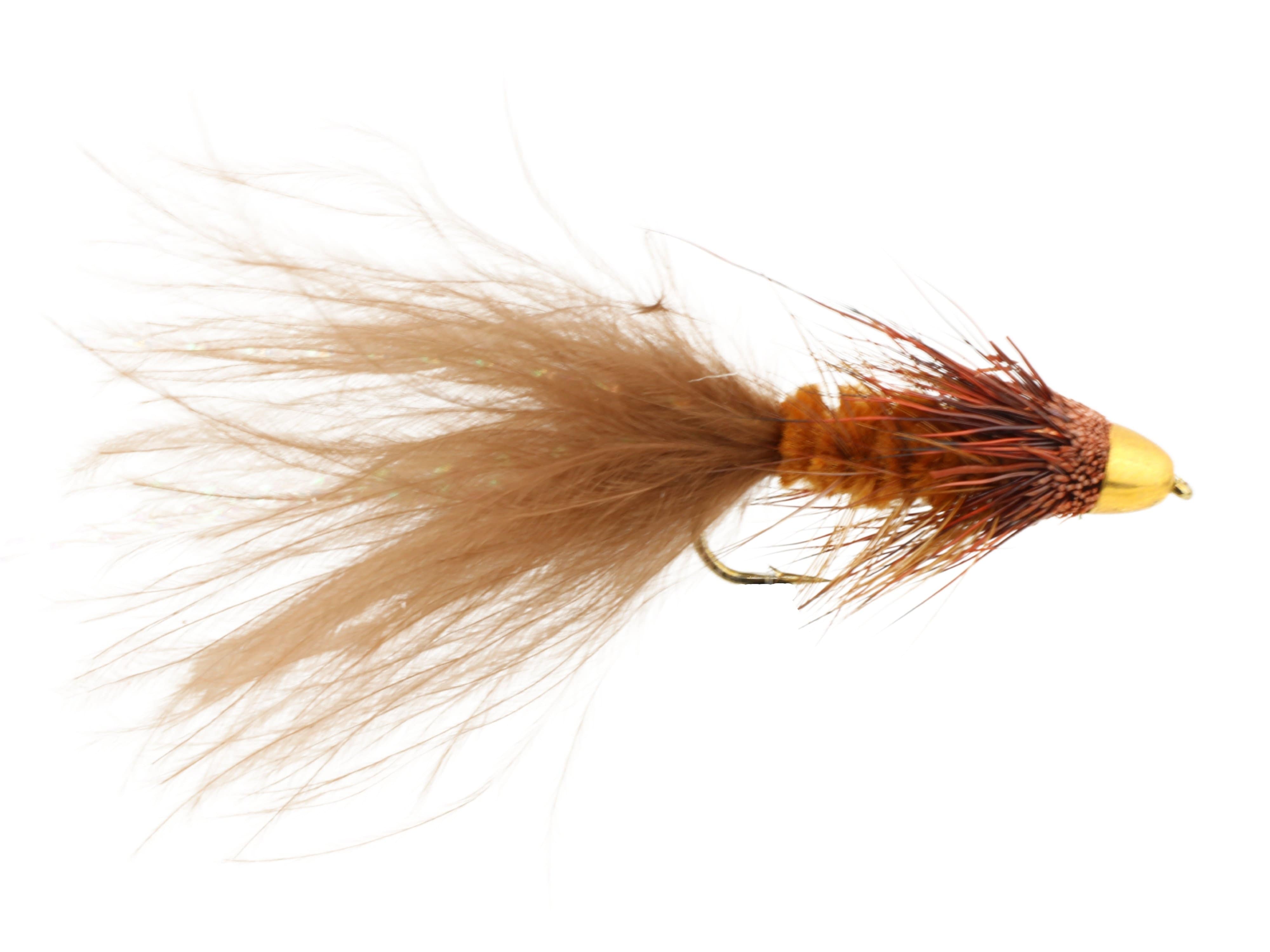 Cone Head Wooly Bugger, Size 8 | Brown | Qty. 4 | Wild Water Fly Fishi – Outdoor America
