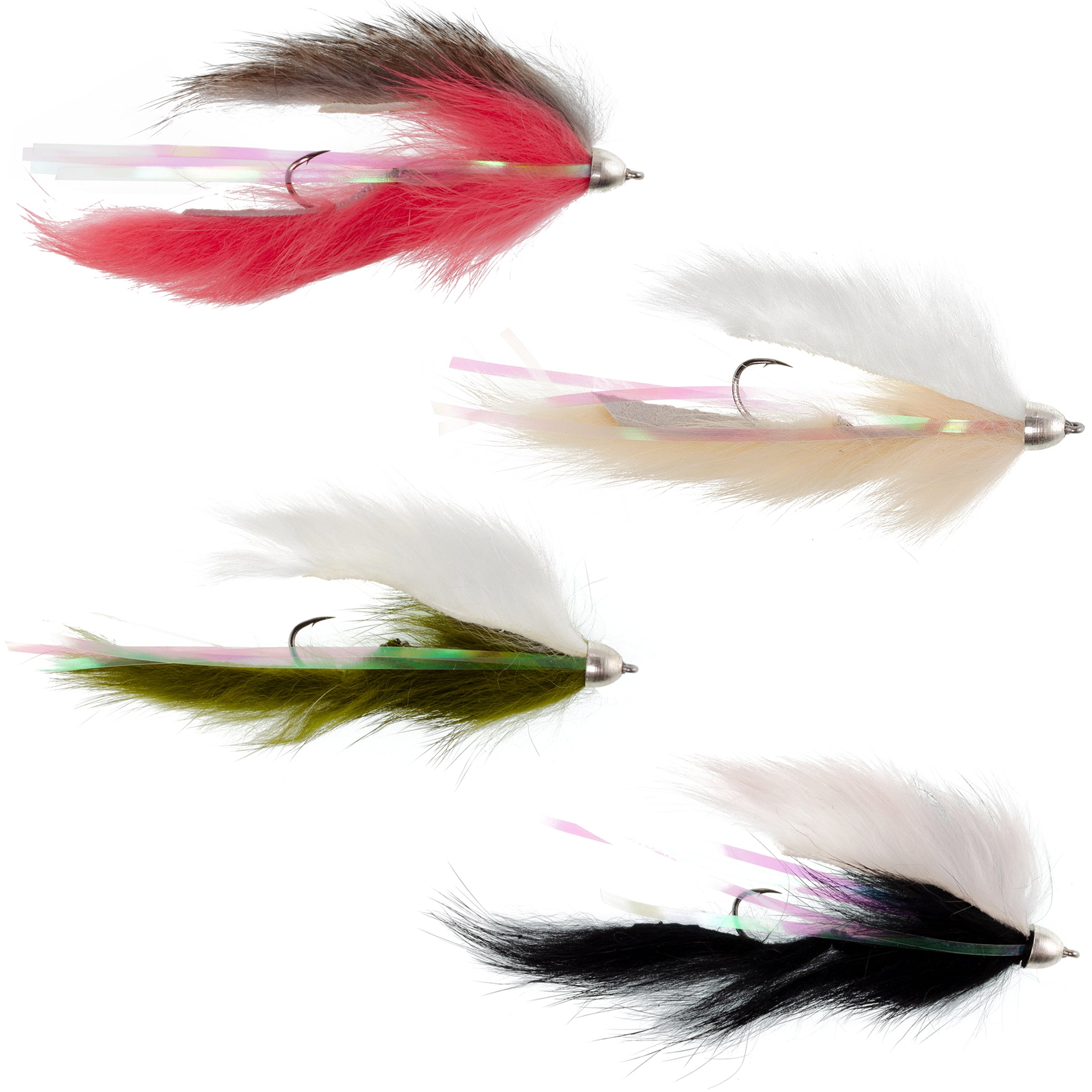 Dolly Llama Stinger Streamer Flies Collection - Set of 4 Salmon Steelh – Outdoor America
