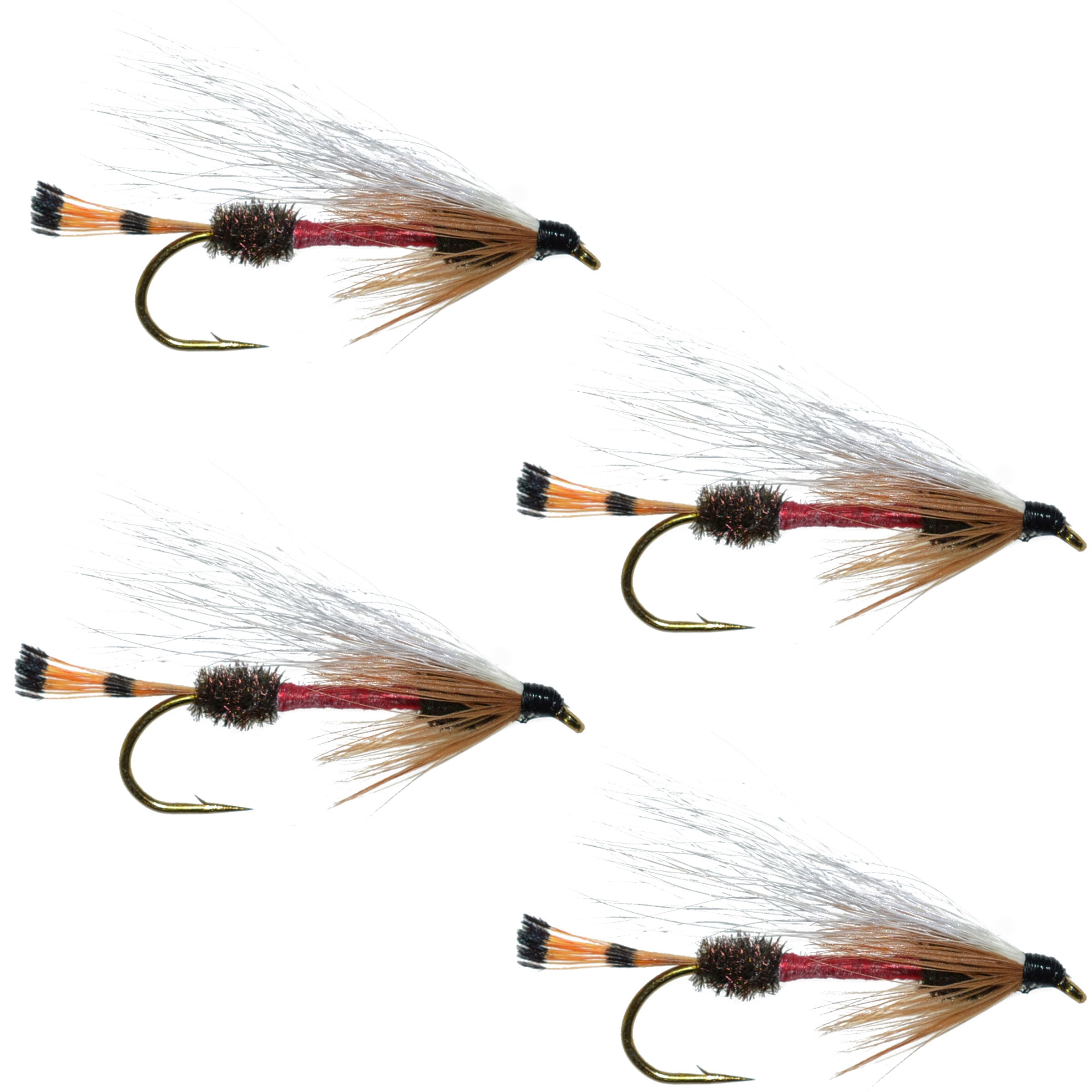 Royal Coachman Bucktail Classic Streamer Flies - Set of 4- Hook Size 4 – Outdoor America