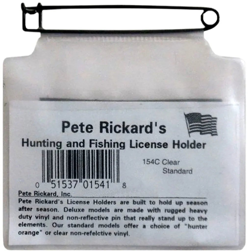 Rickards Hunting License Holder (Clear) – Outdoor America