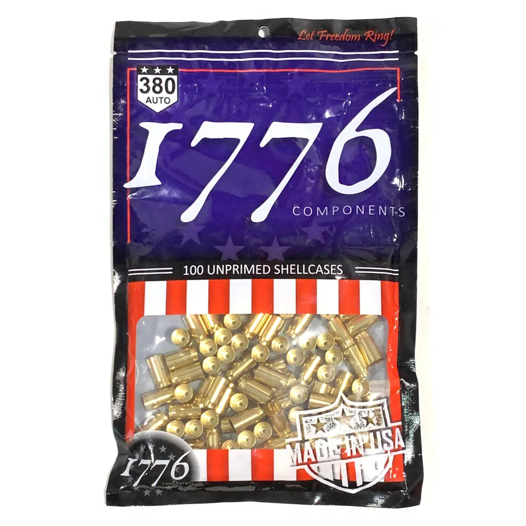 1776 USA Unprimed Brass (380 ACP 100 pc.) – Outdoor America