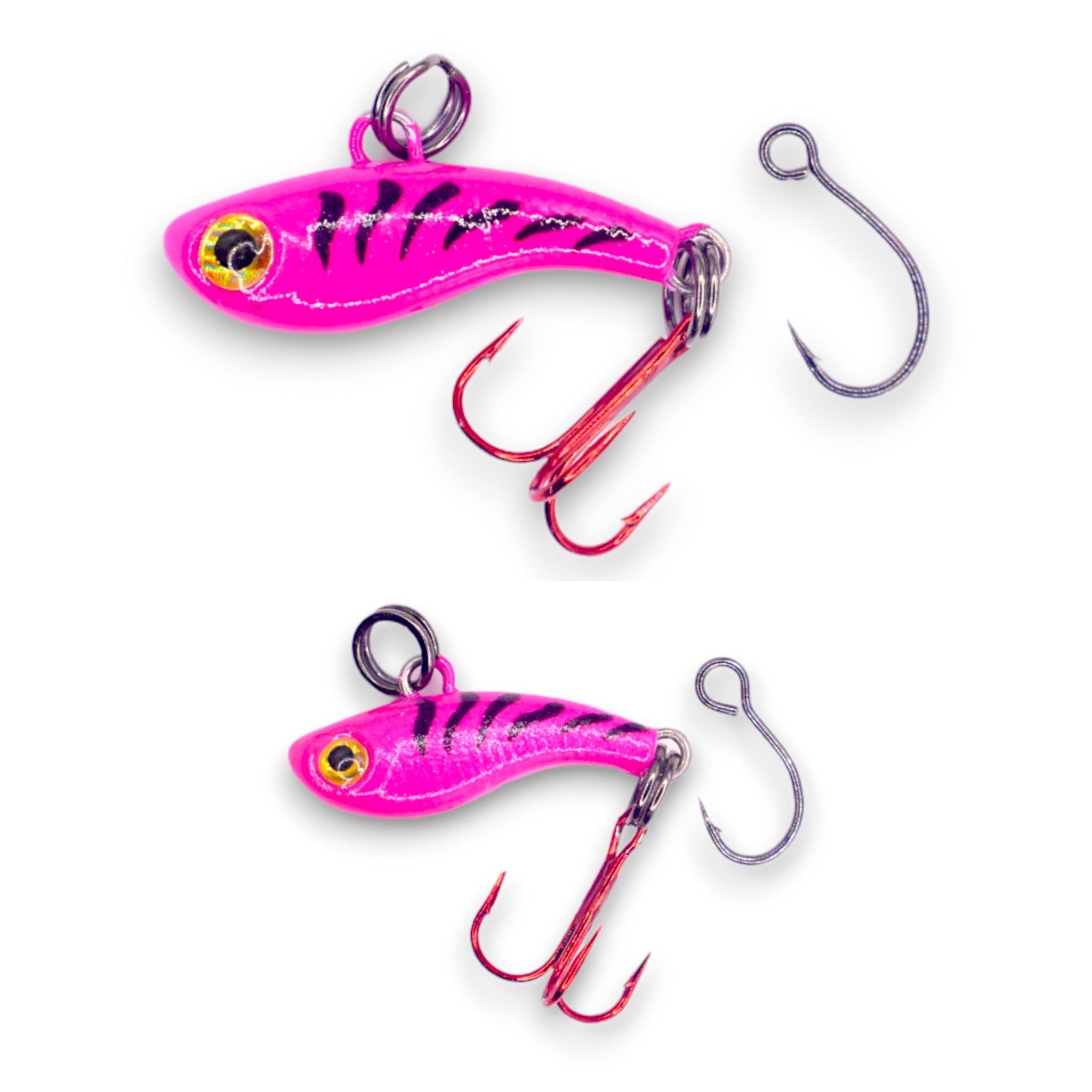 TUNGSTEN T-RIP PINK TIGER GLOW MINI VIBE BAIT – Outdoor America