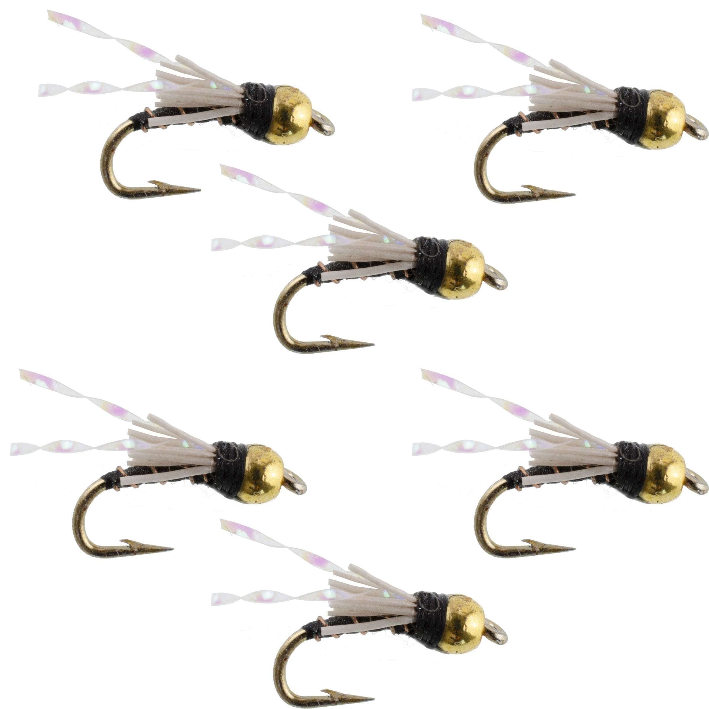 Beadhead Black 3 Dollar Dip Serendipity Wet Fly Fishing Flies - 6 Flie ...