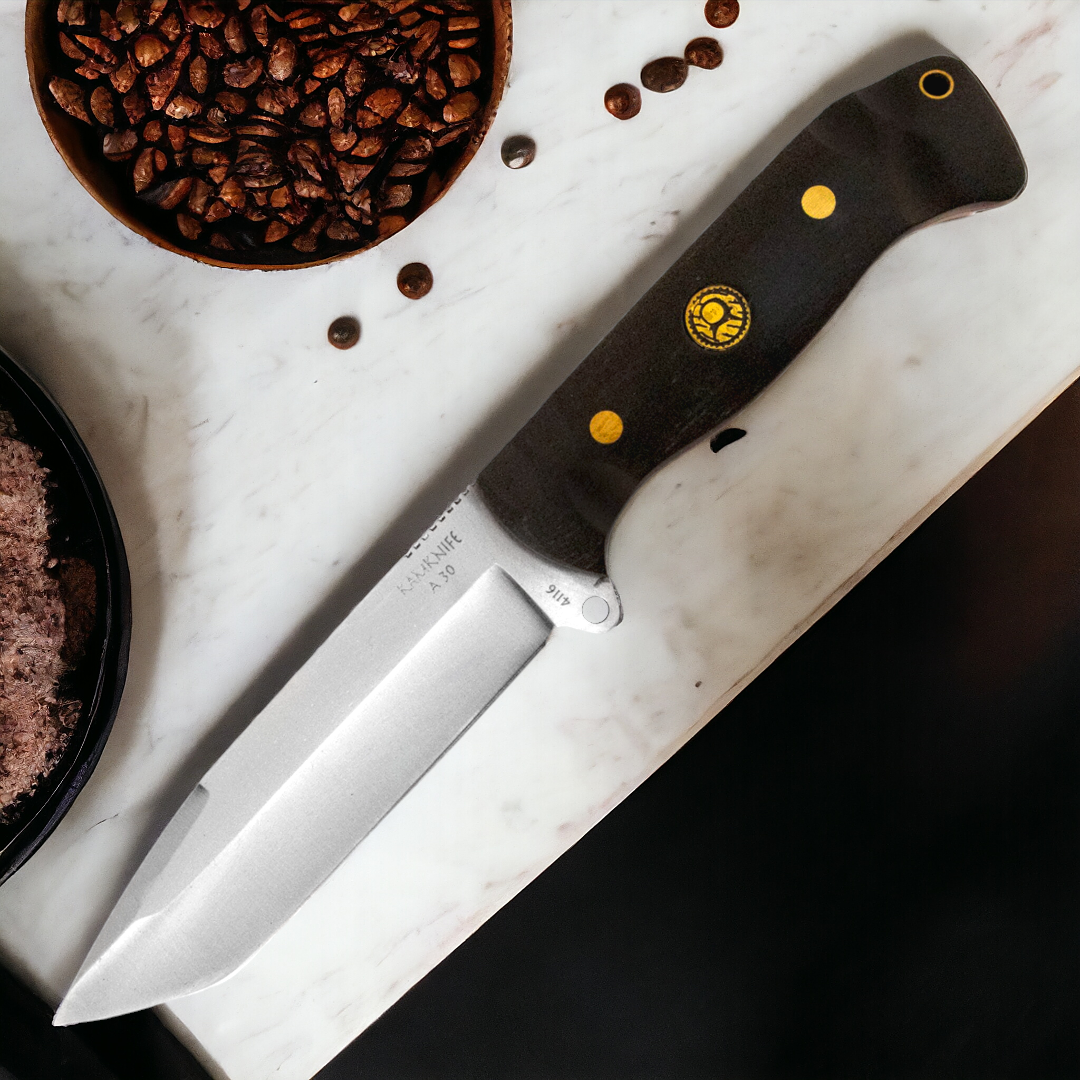 Kam Knife – A30 - 4116 Steel - Black Handle - Fixed Blade – Outdoor America