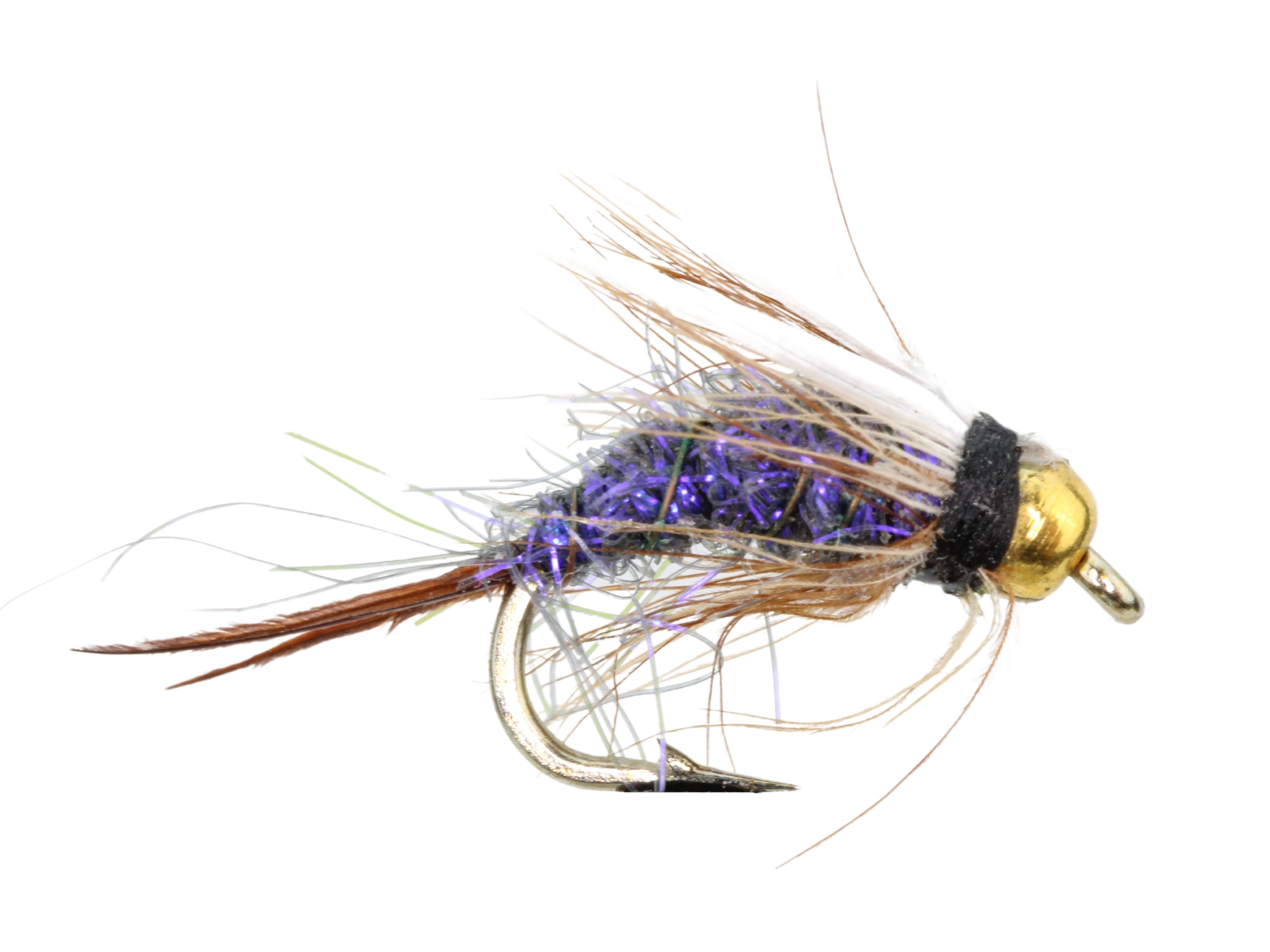 Bead Head Purple Prince Nymph Fly Tying Material Kit, size 14 | Wild W ...