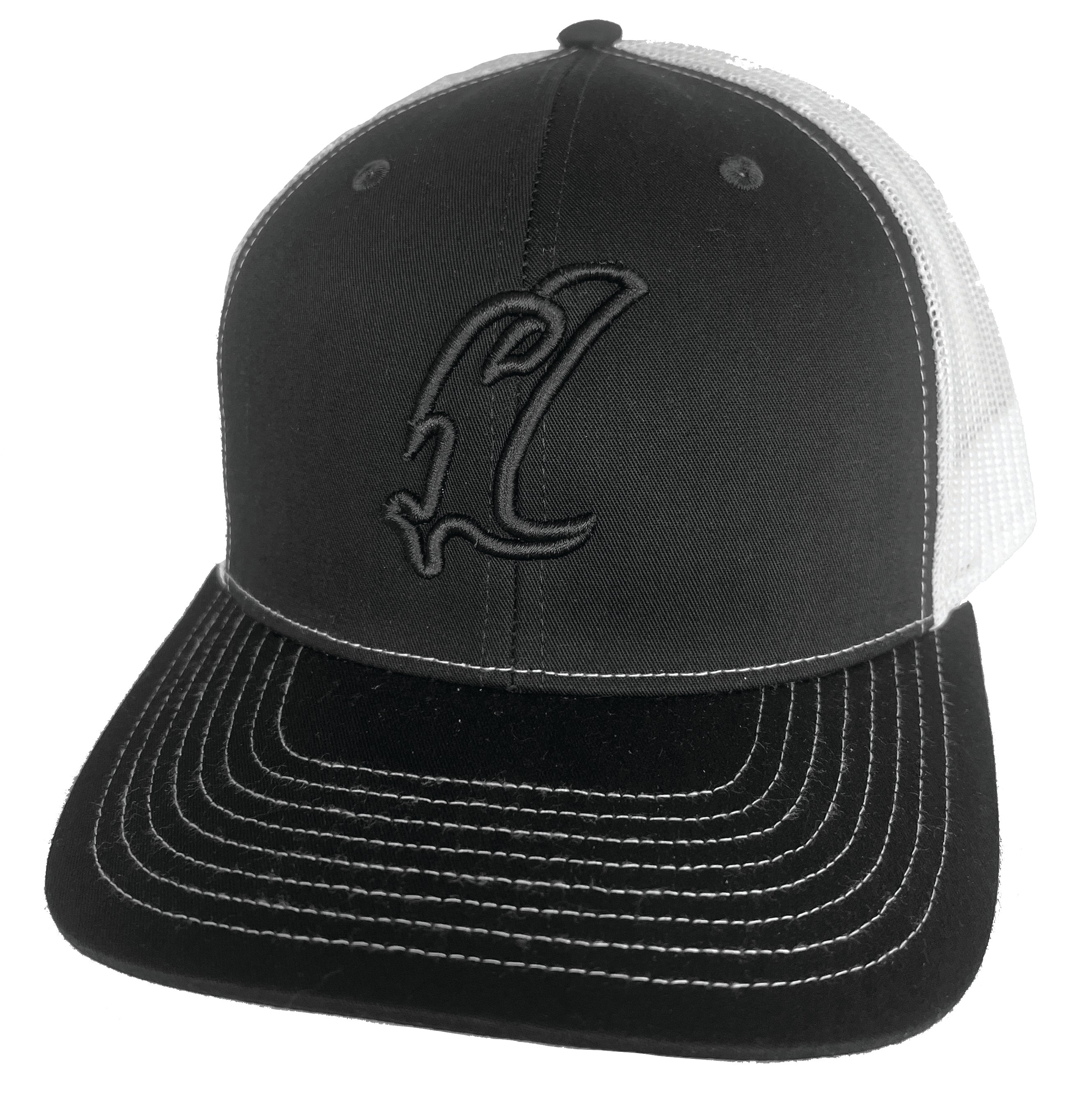 "Vic" Outline Black & White Adjustable Hat – Outdoor America