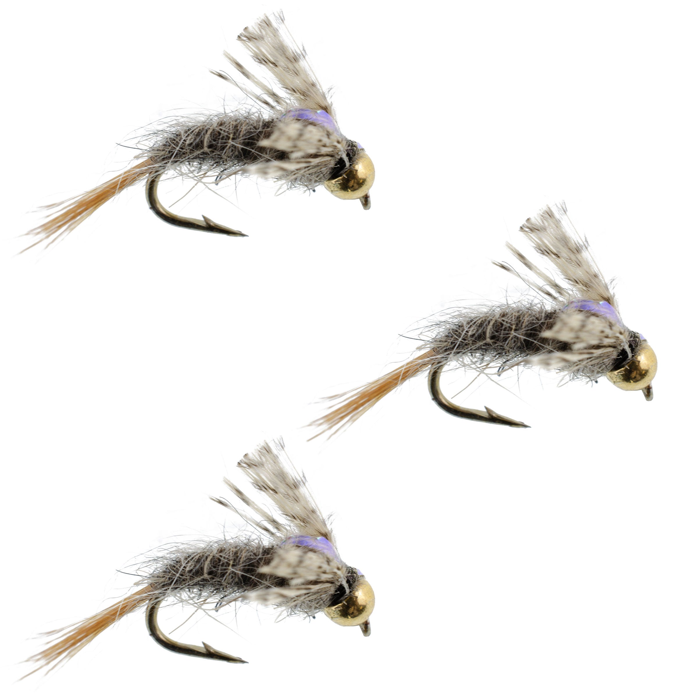 3 Pack Barrs Baetis Emerger BWO Wet Fly Fishing Flies - Hook Size 18 ...