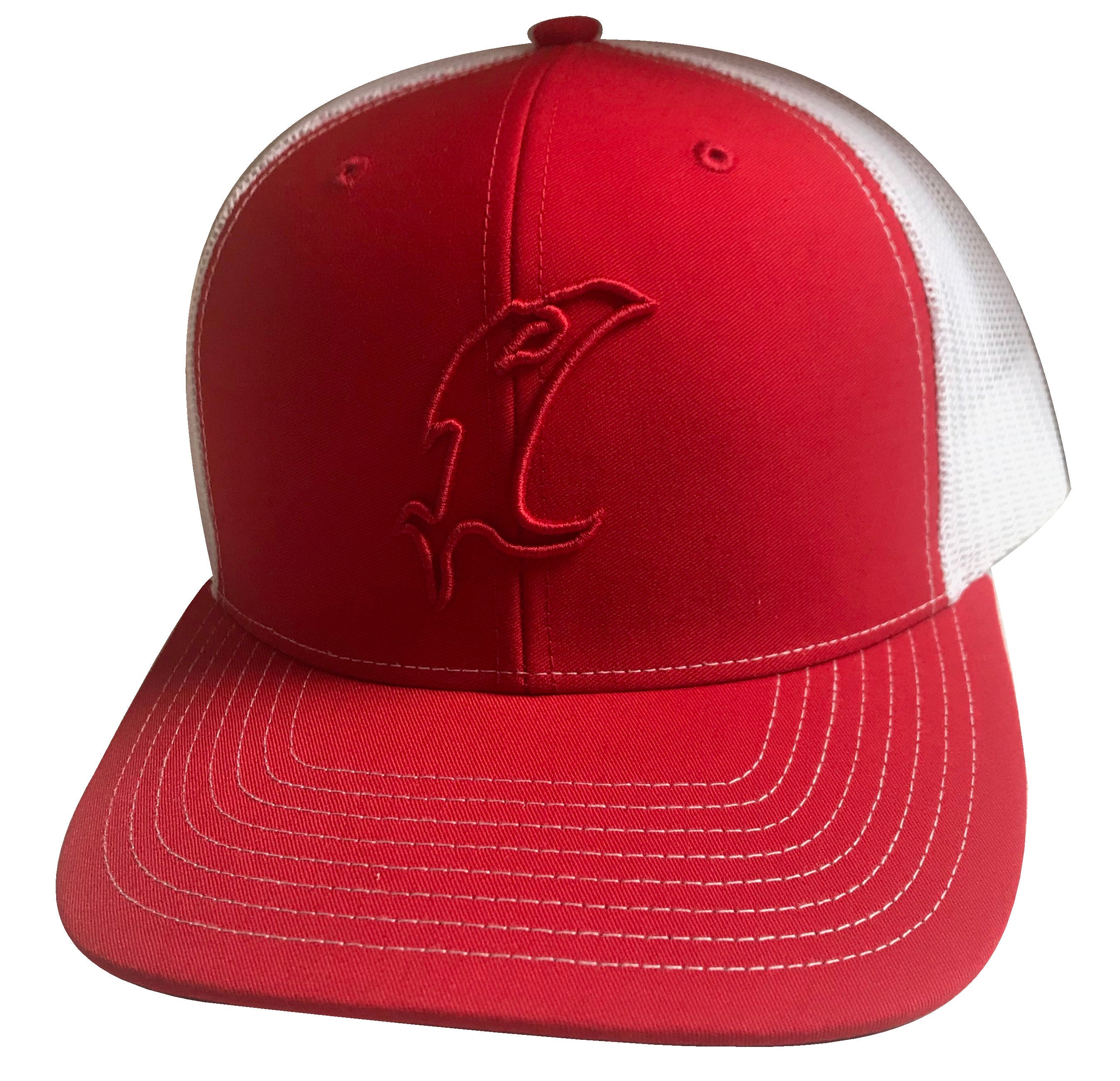 "Vic" Outline Red/White Adjustable Hat – Outdoor America