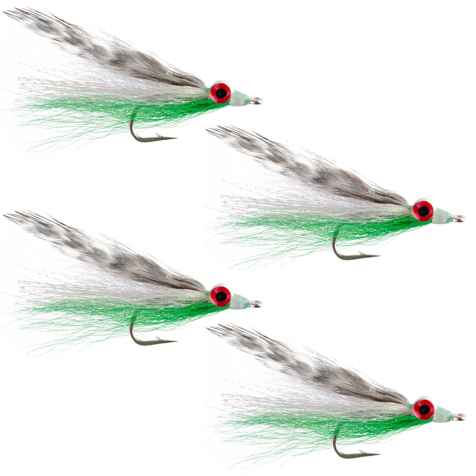 Clousers Clouceiver Deep Minnow Grizzly Green - Streamer Fly Fishing F ...