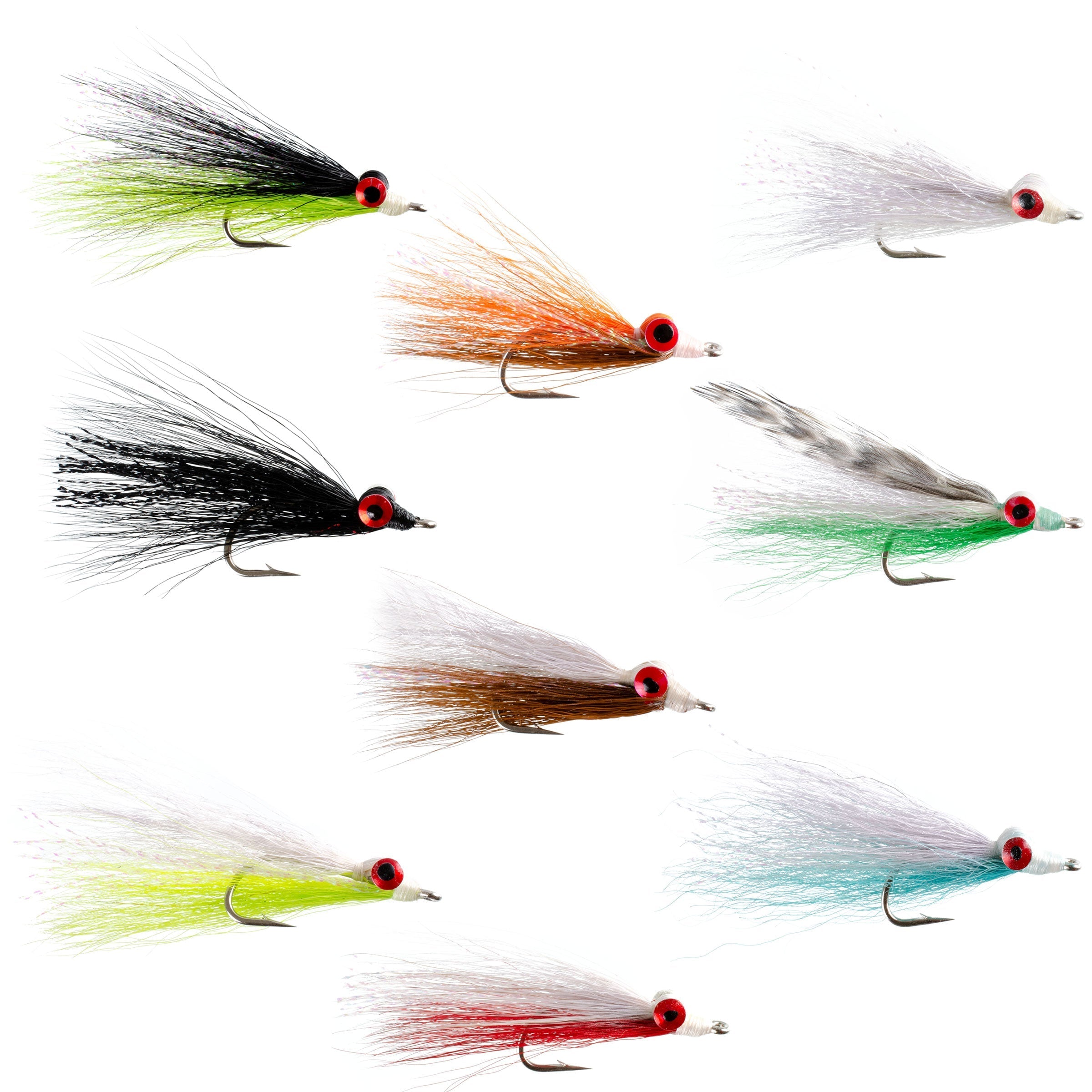 Clouser Minnow Freshwater Streamer Assortment - Collection of 9 Trout ...