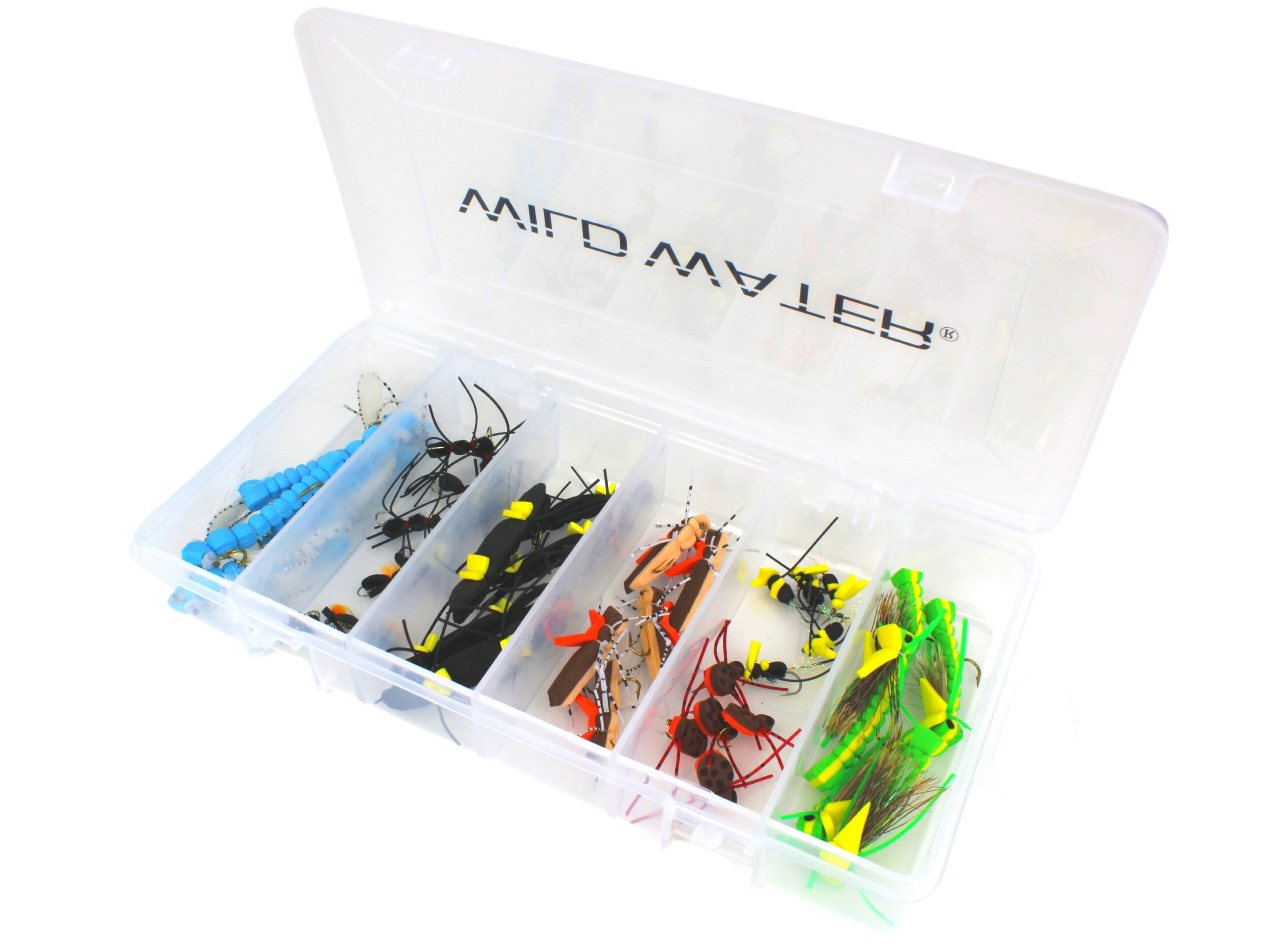 Foam Fly Assortment, 40 Flies | Bass | Trout | Panfish | Wild Water Fl ...