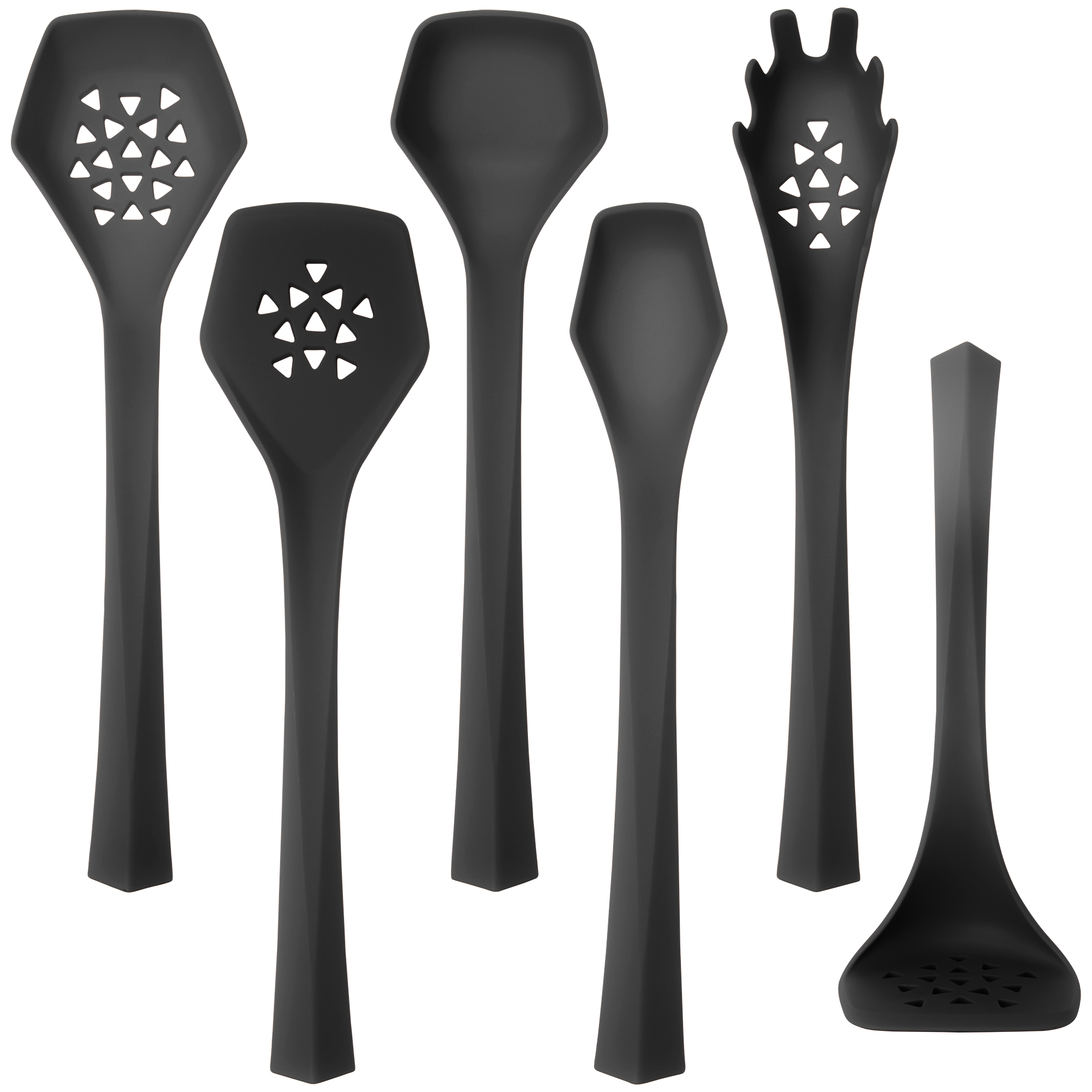 6 Piece Heavy Duty Kitchen Utensil Set // Black – Outdoor America