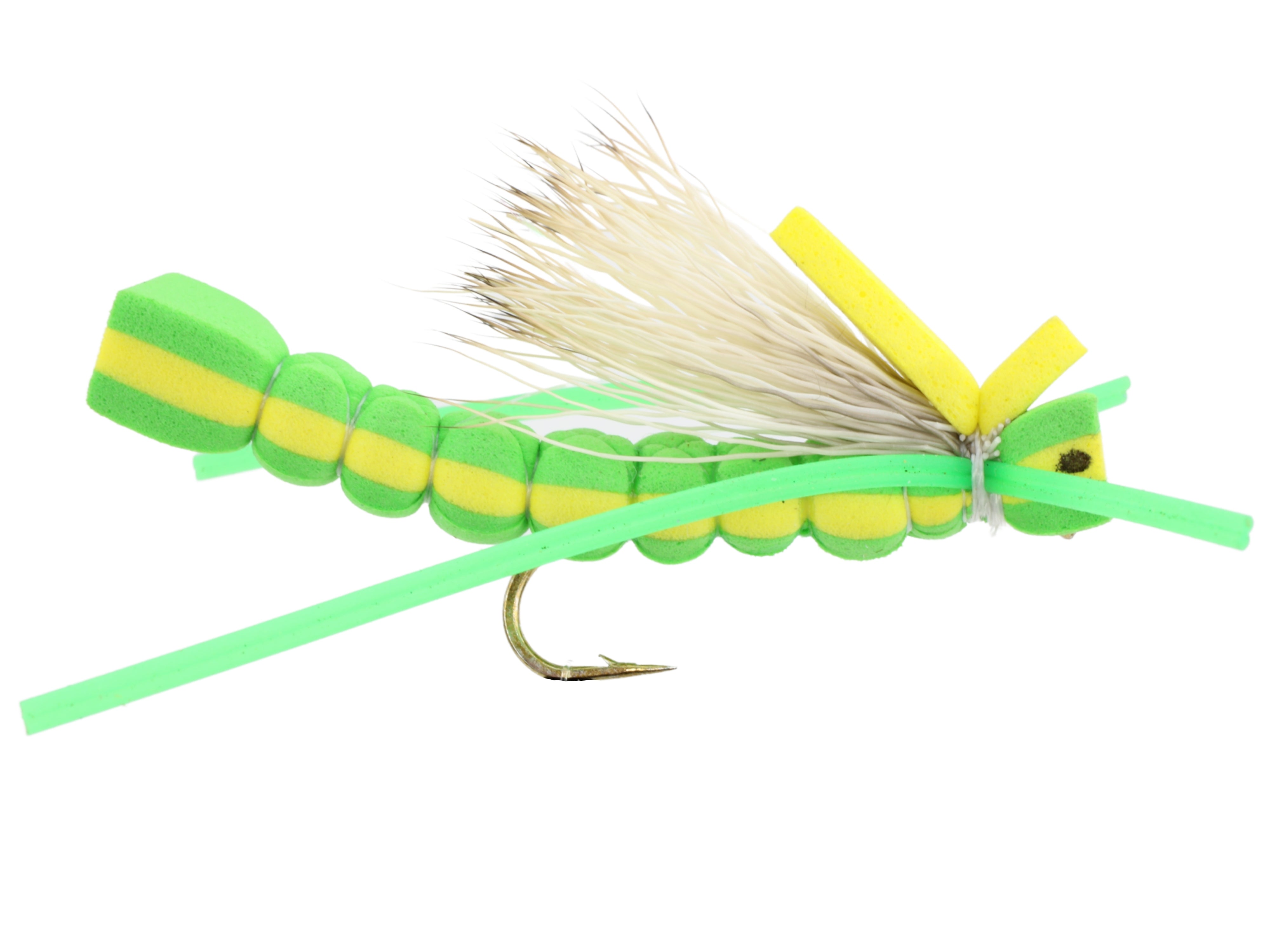 Green Foam Grasshopper Fly Tying Material Kit, size 8 | Wild Water Fly ...