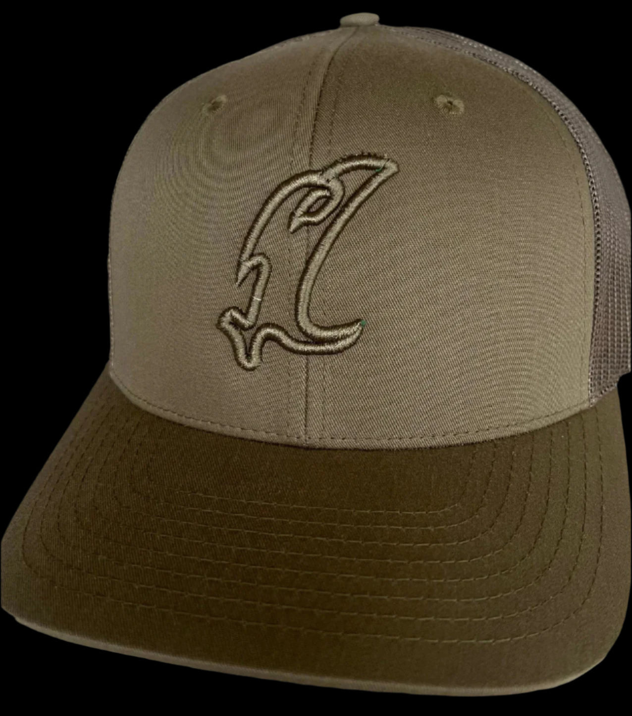 "Vic" Outline Olive Green Adjustable Hat – Outdoor America