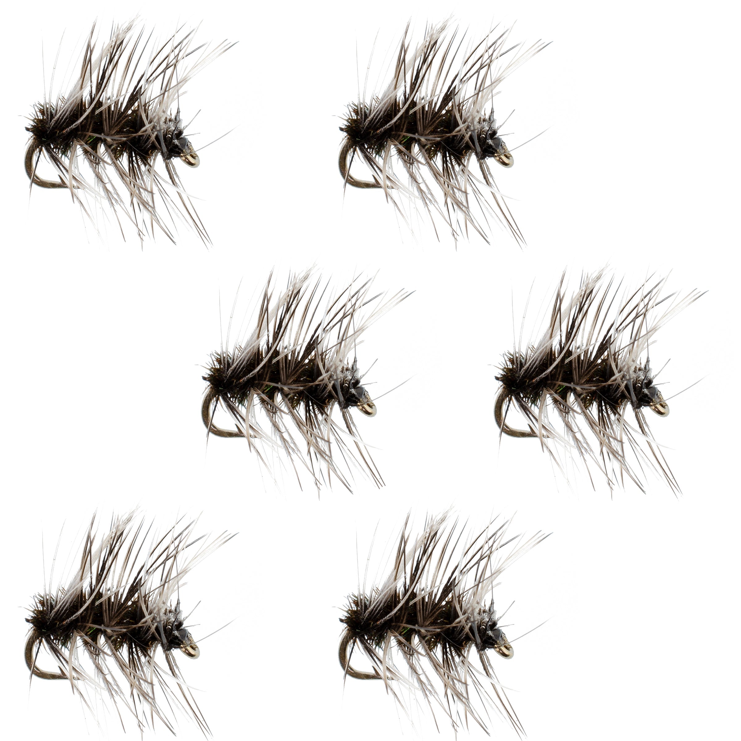 Griffiths Gnat Midge Trout Dry Fly Fishing Flies - 6 Flies Size 18 ...