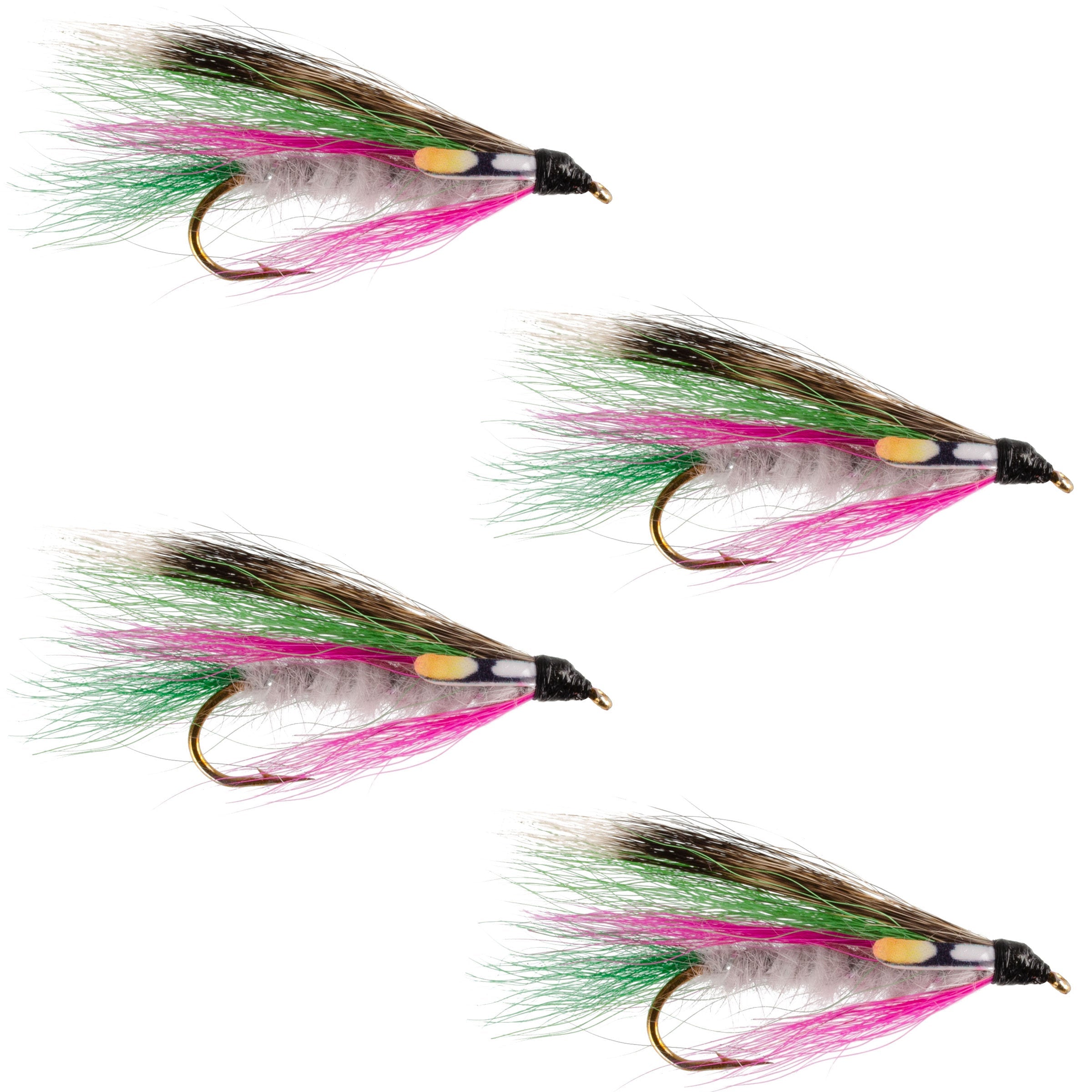 Little Rainbow Trout Classic Streamer Flies - Set of 4- Hook Size 4 ...