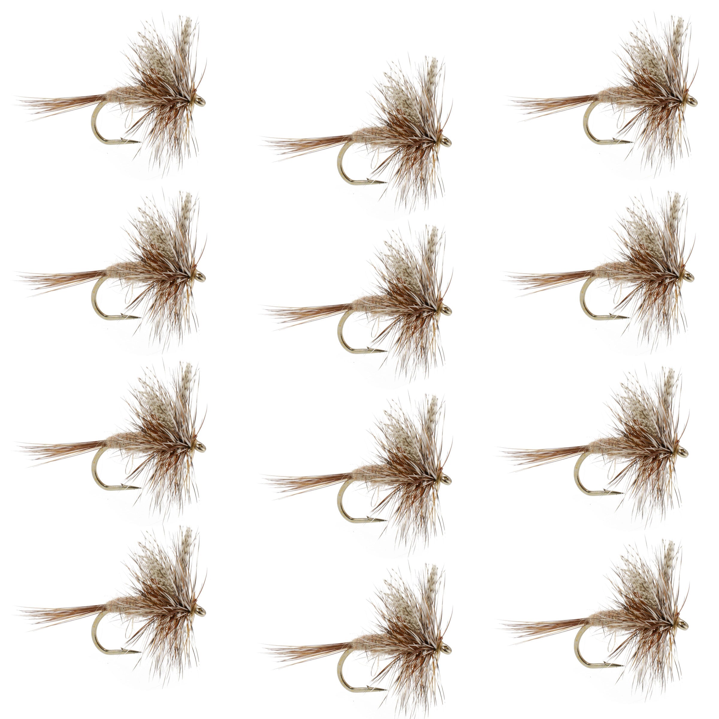 March Brown Classic Dry Fly - 1 Dozen Flies Hook Size 12 – Outdoor America