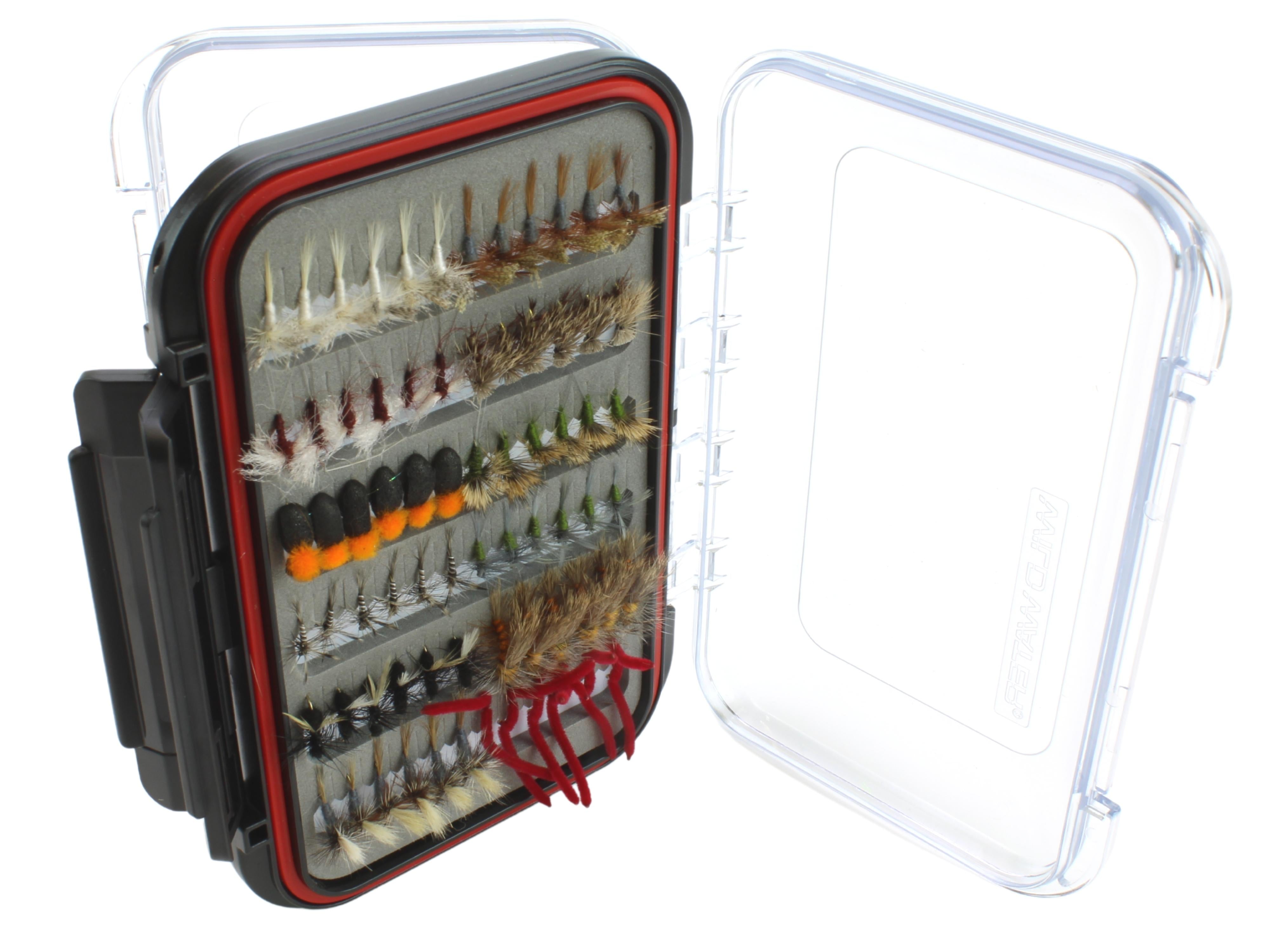 Mega Fly Assortment, 120 All-Time Most Popular Flies | 2 Sided Fly Box ...