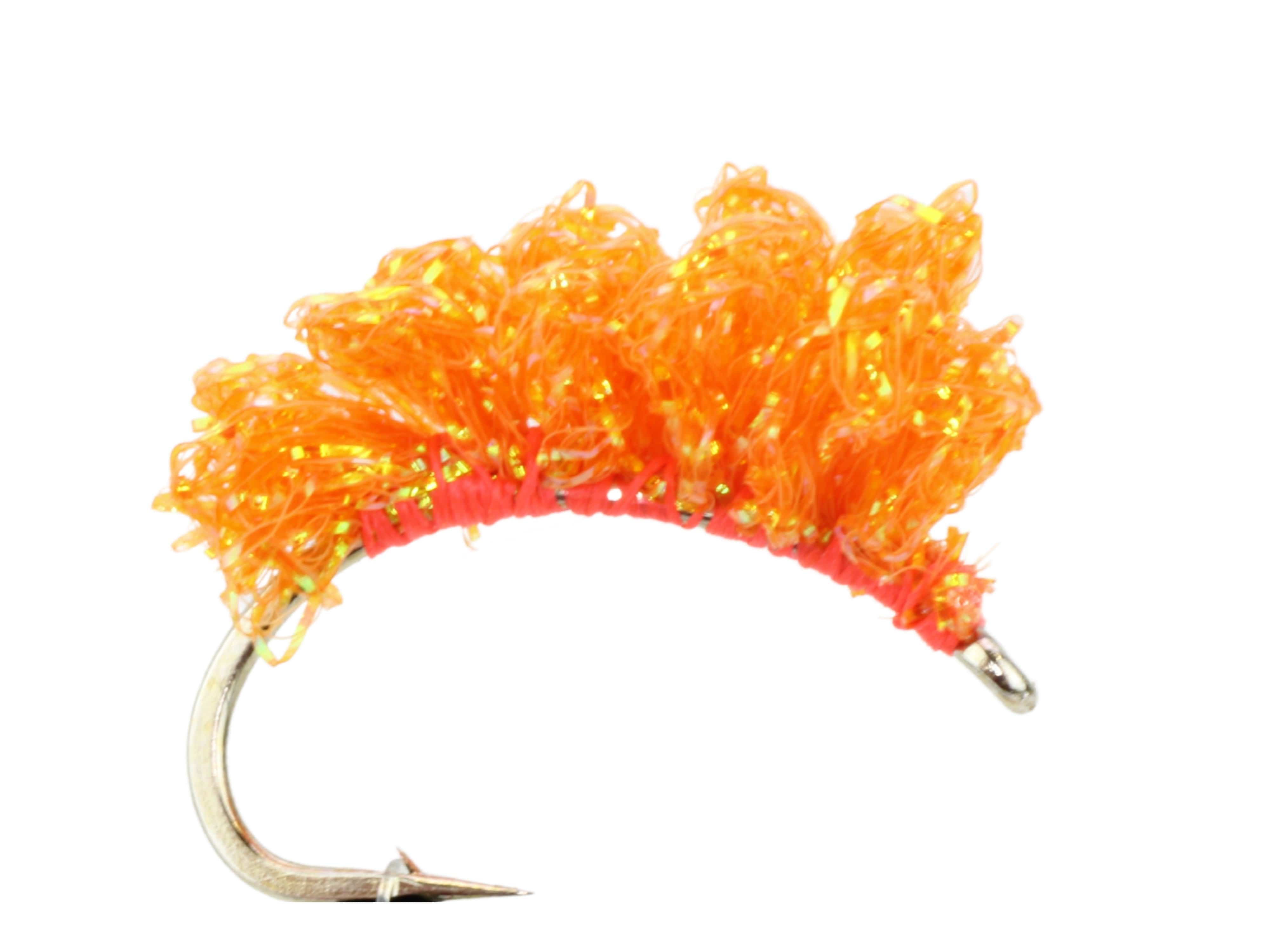 Steelhead Sucker Spawn, Metallic Orange | Size 6 | Qty. 4 | Wild Water ...