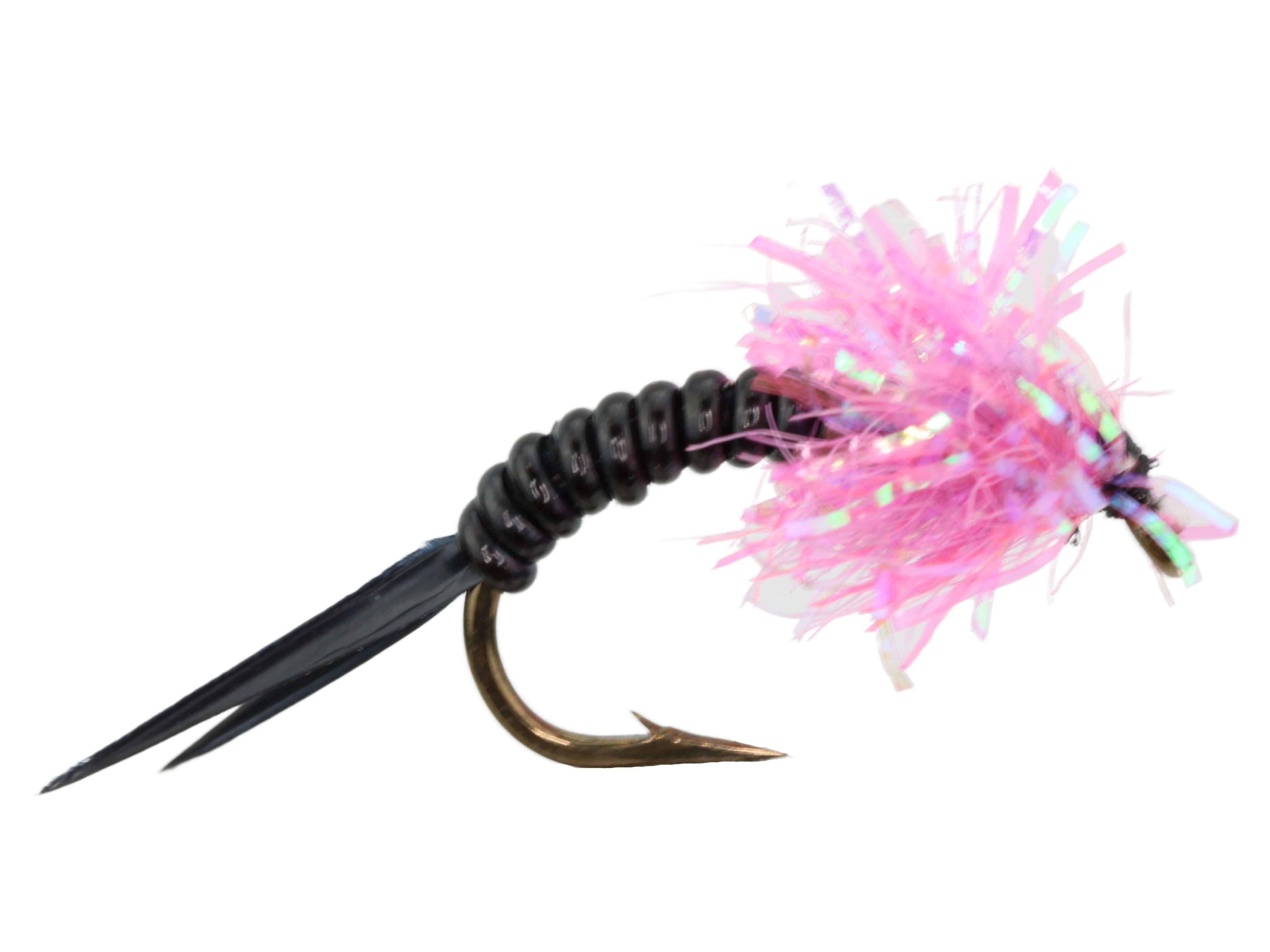 Estaz Stonefly, Size 6 | Metallic Pink | Qty. 6 | Wild Water Fly Fishi ...