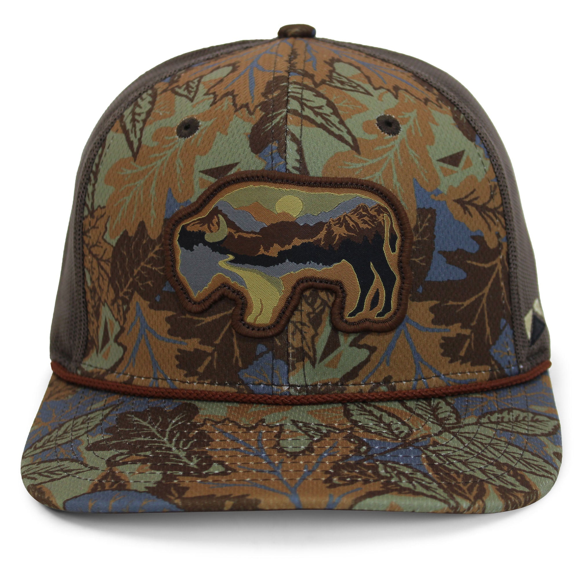Sunset Bison Buffalo Meshback Rope Cap – Outdoor America