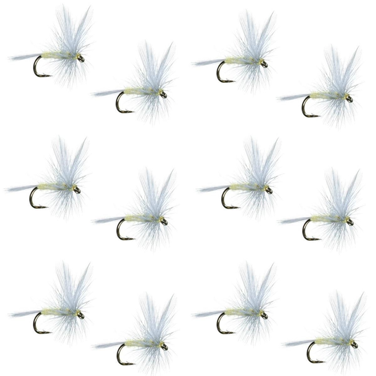 Pale Morning Dun PMD Classic Dry Fly - 1 Dozen Flies Hook Size 18 ...