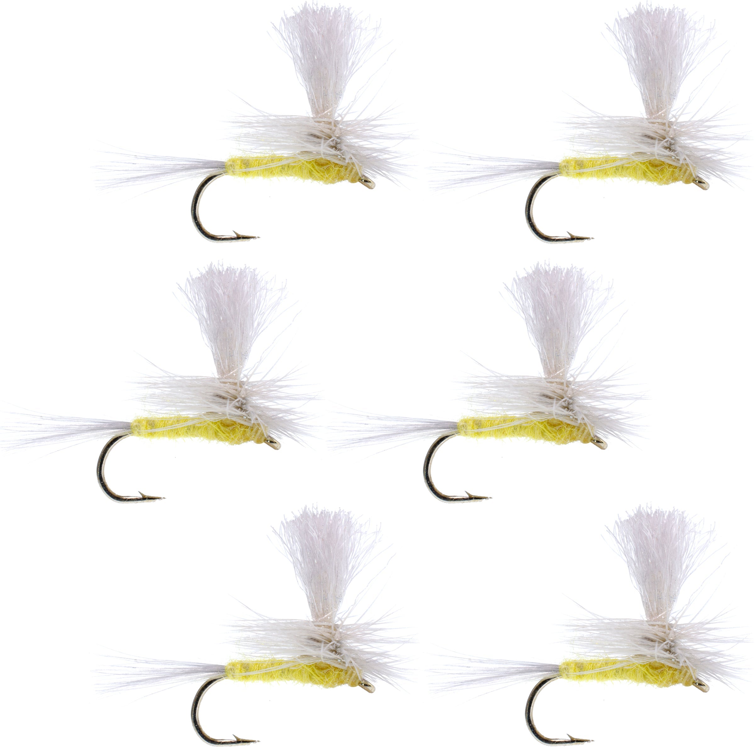 Pale Morning Dun Parachute PMD Classic Dry Fly - 6 Flies Hook Size 18 ...