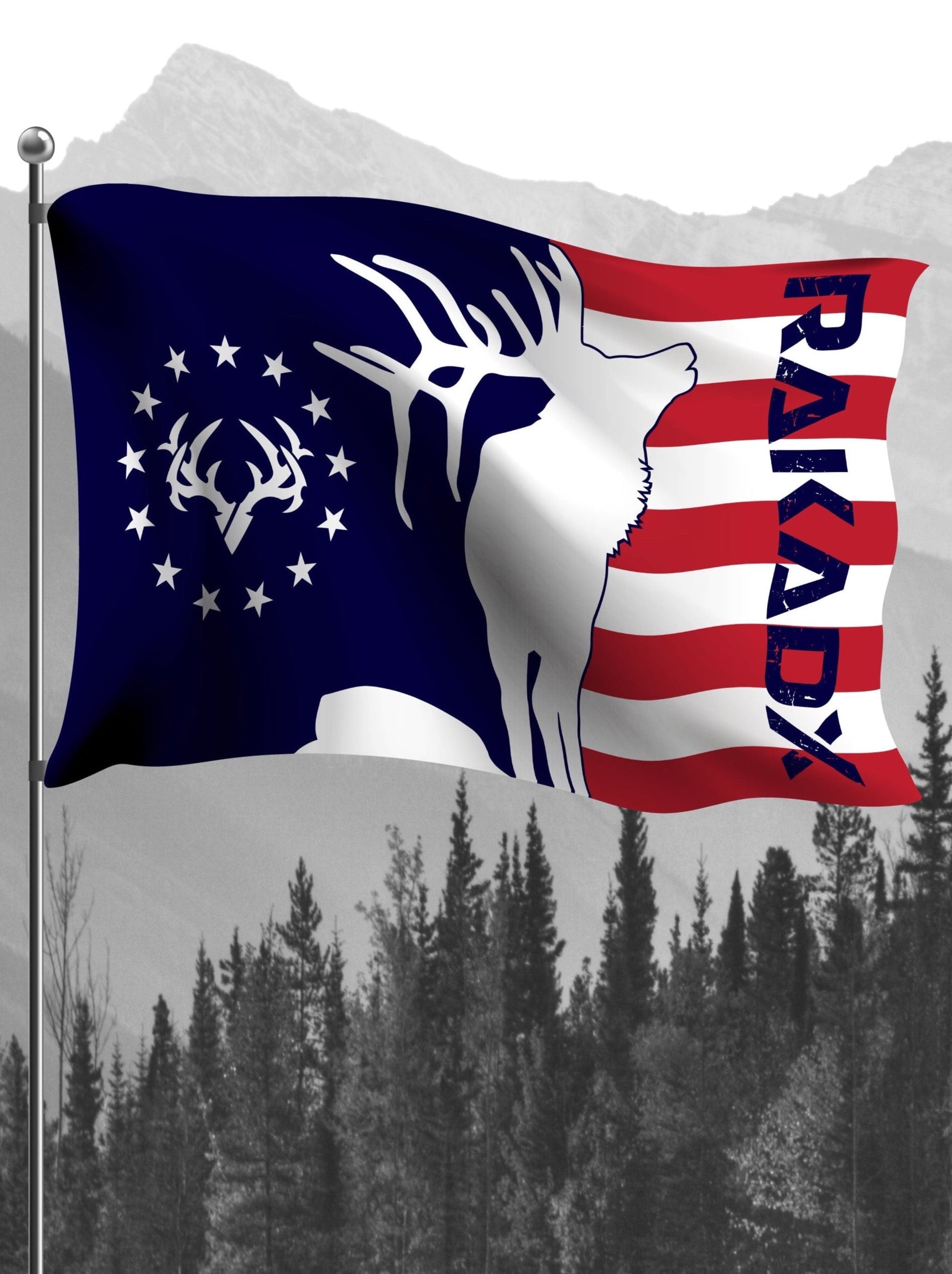 Freedom Elk Flag – Outdoor America
