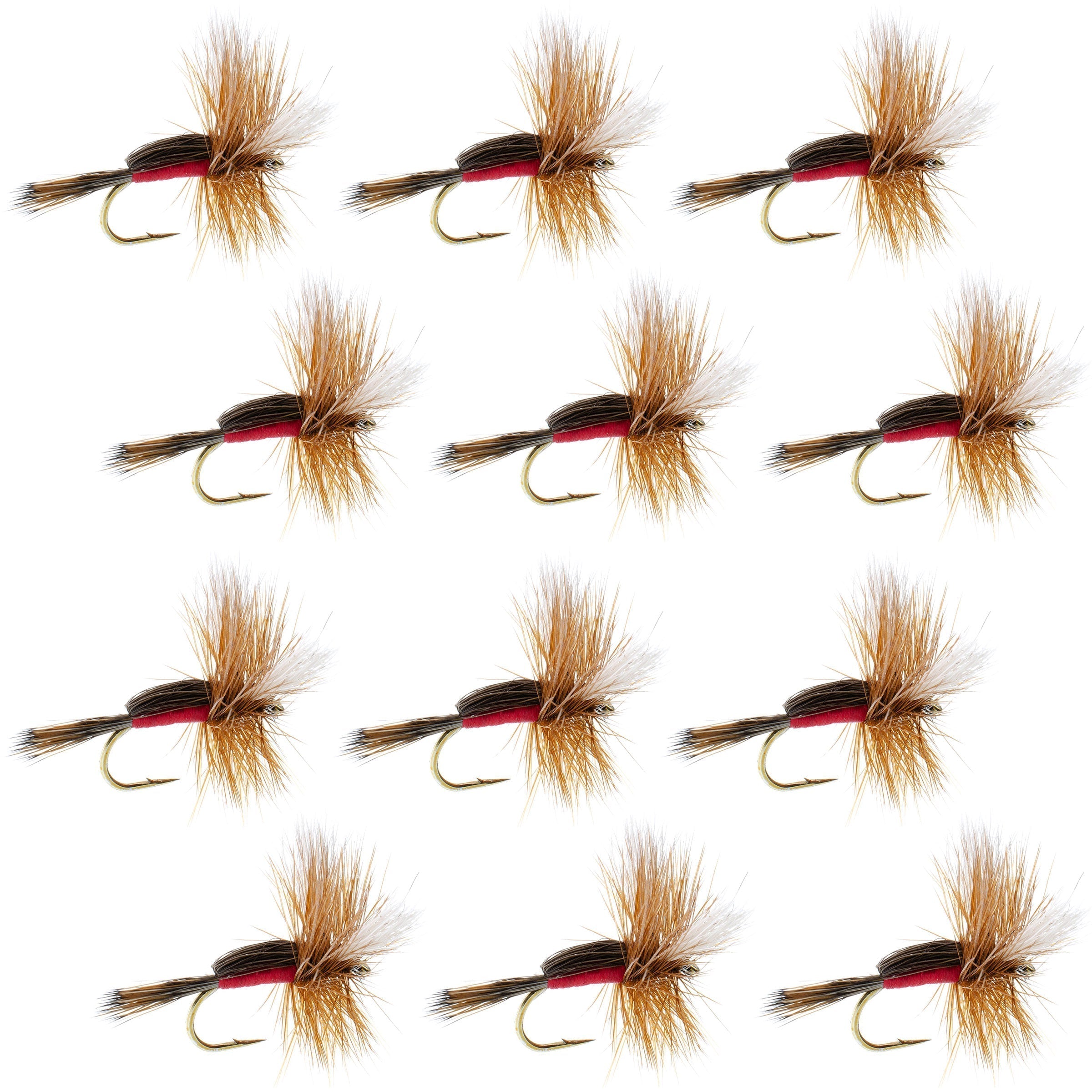 Royal Humpy Classic Hair Wing Dry Fly - 1 Dozen Flies Hook Size 14 ...
