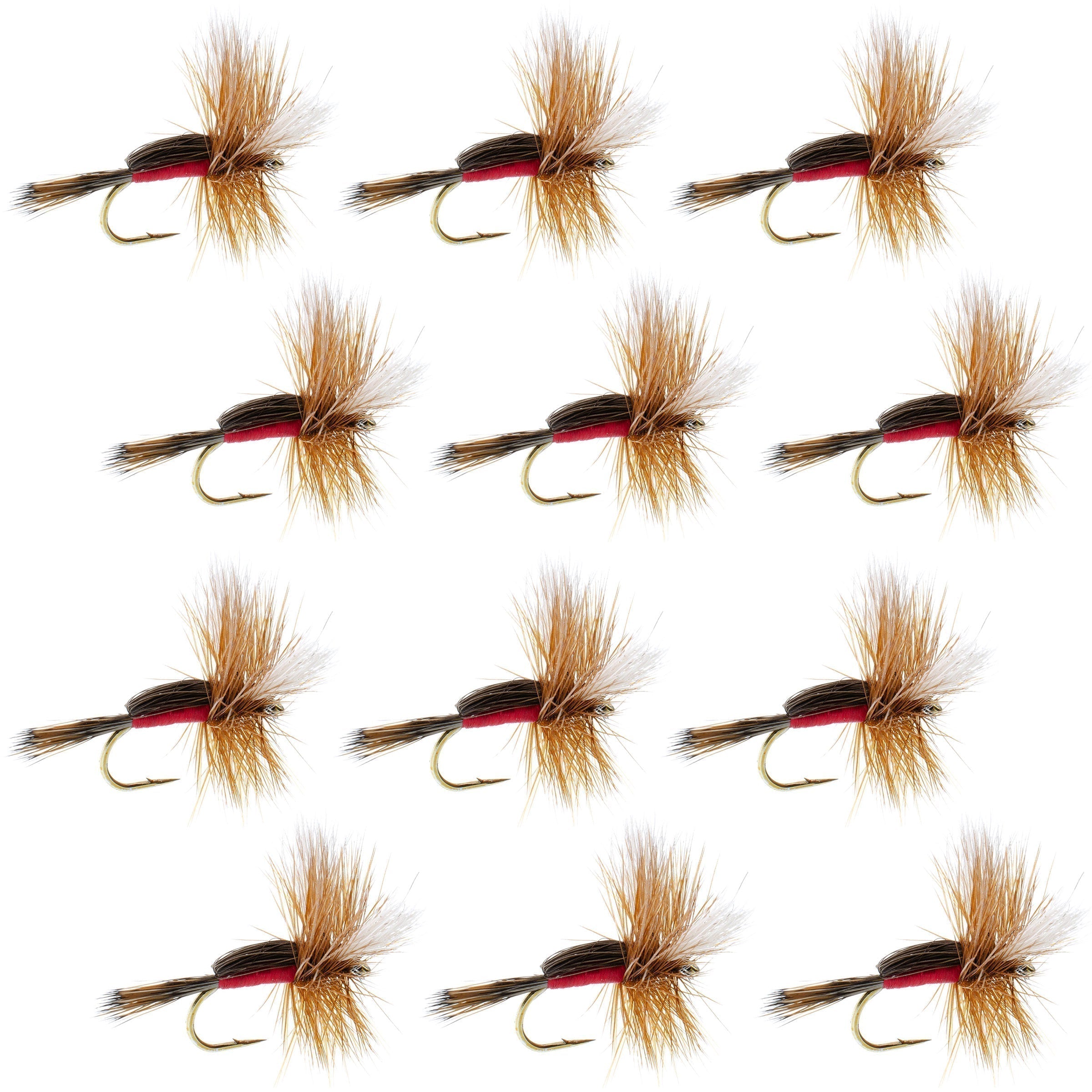 Royal Humpy Classic Hair Wing Dry Fly - 1 Dozen Flies Hook Size 16 ...