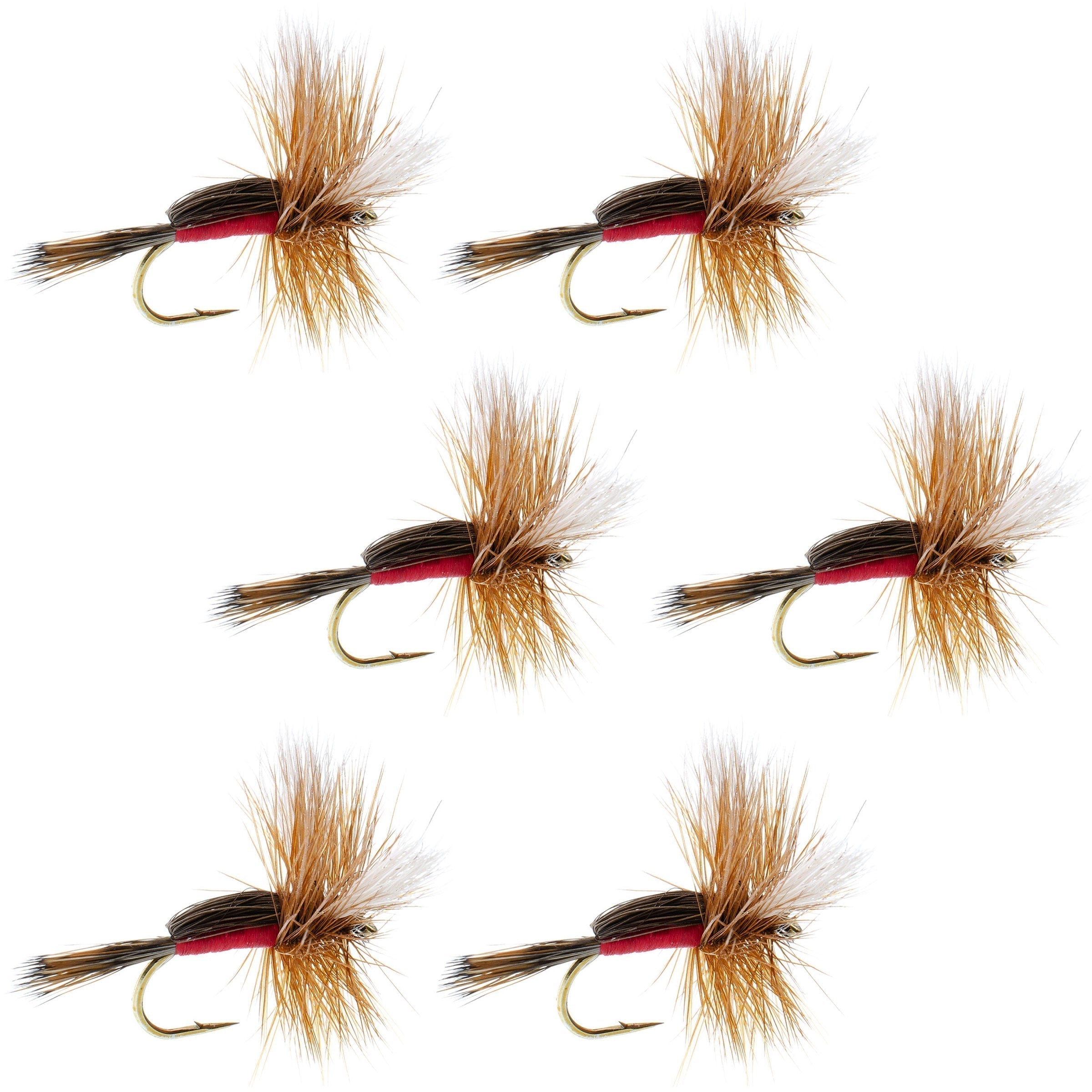 Royal Humpy Classic Hair Wing Dry Fly - 6 Flies Hook Size 8 – Outdoor ...