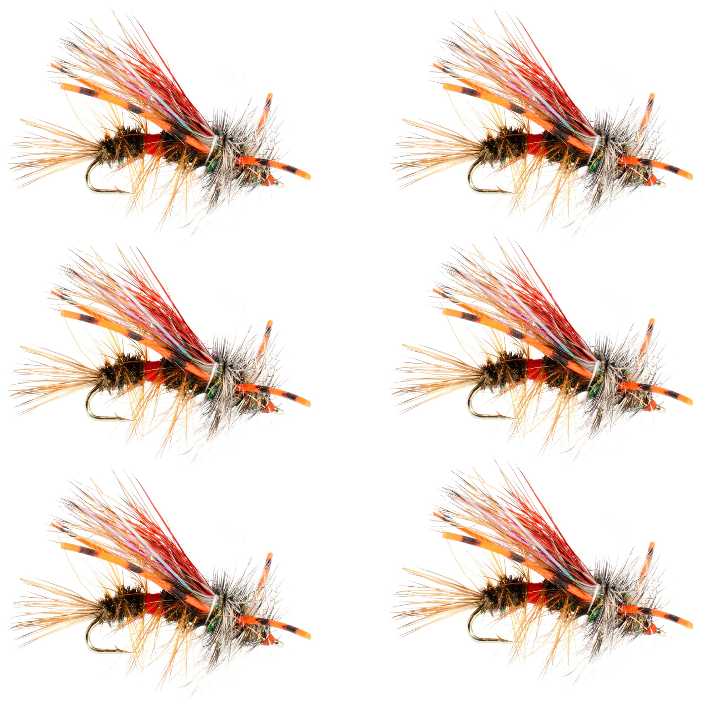 Kaufmann's Royal Crystal Stimulator Rubber Legs Dry Fly - 6 Flies Hook ...