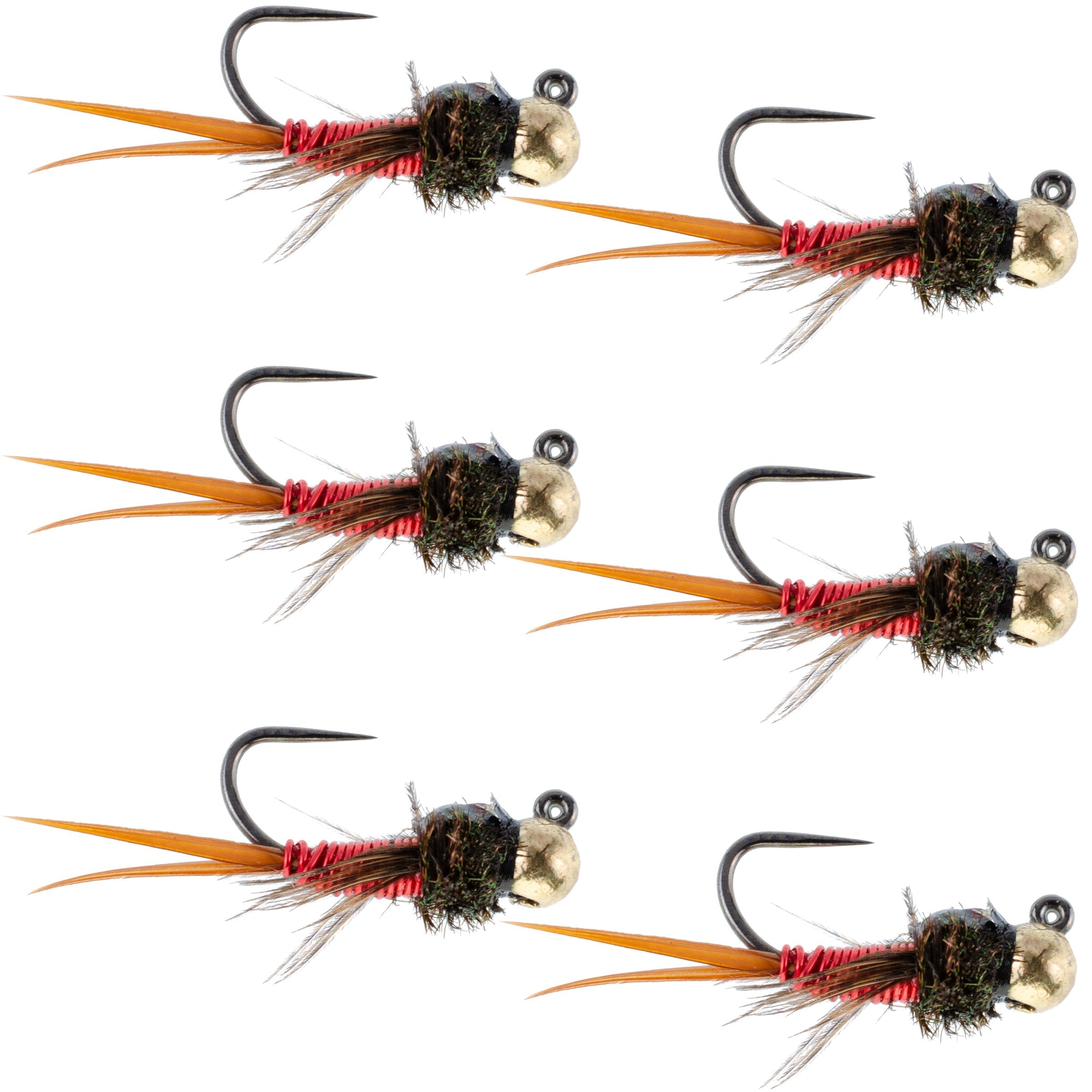 Tungsten Bead Tactical Jig Copper John Red Czech Nymph Euro Nymphing F ...