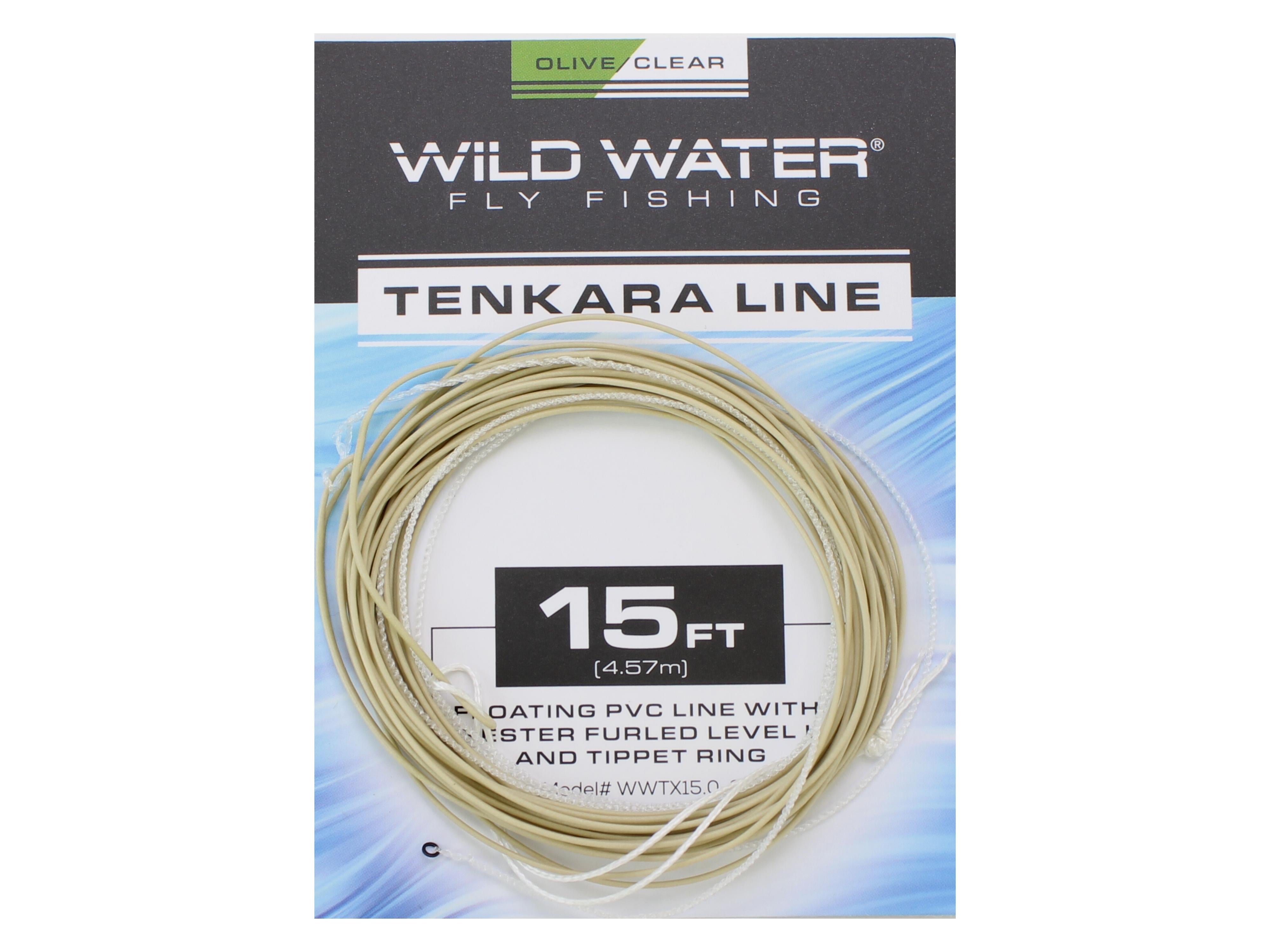 15' Olive PVC Tenkara Line with Furled Level Line | Wild Water Fly Fis ...