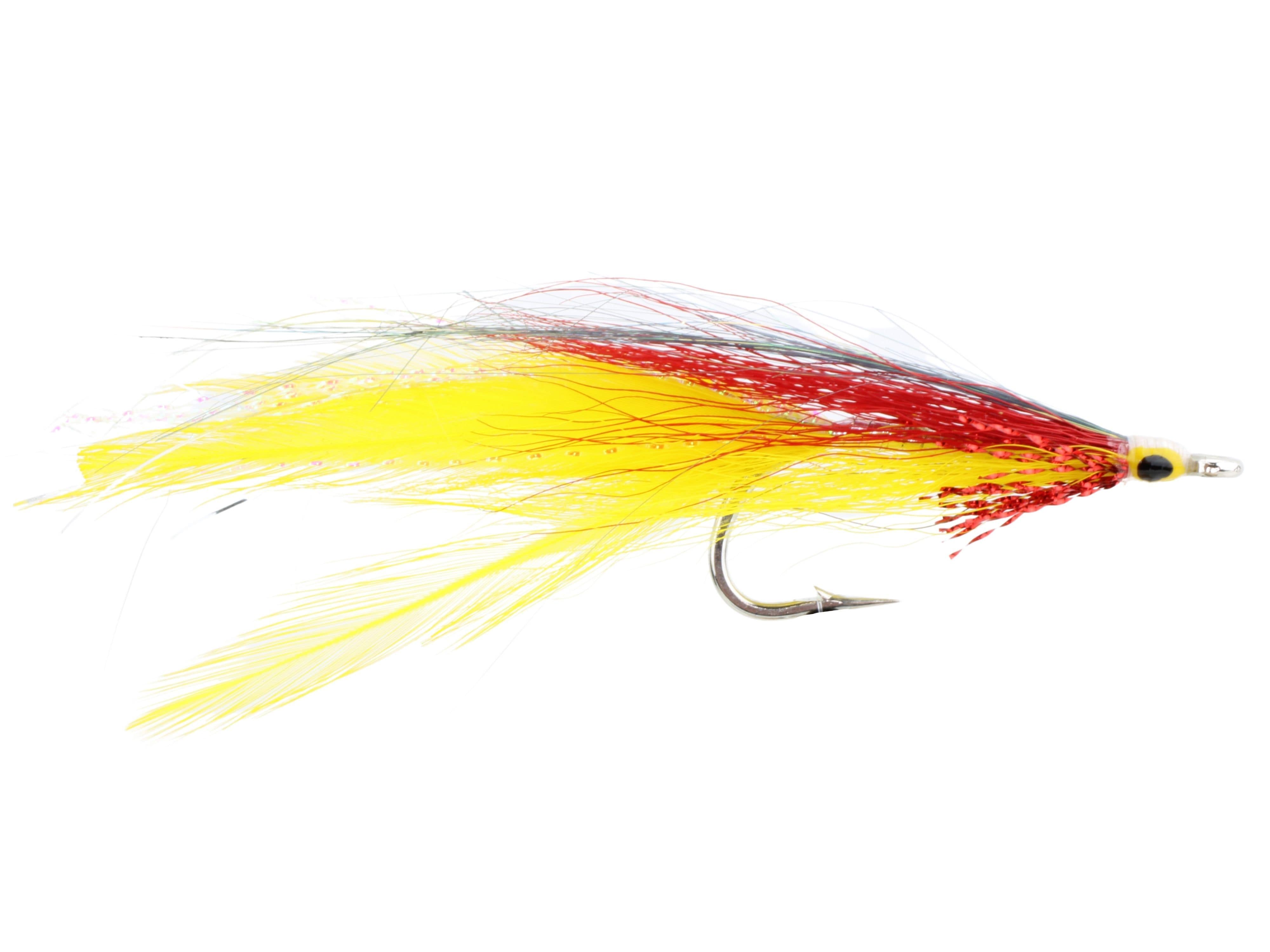 Deceiver, size 2/0 | Yellow and Red | Qty. 3 | Wild Water Fly Fishing ...