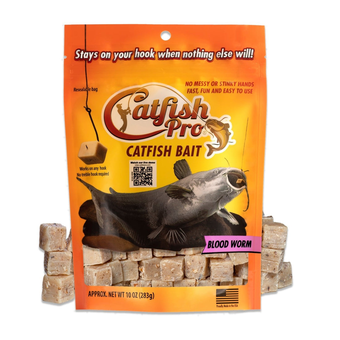 Blood Worm Catfish Bait – Outdoor America