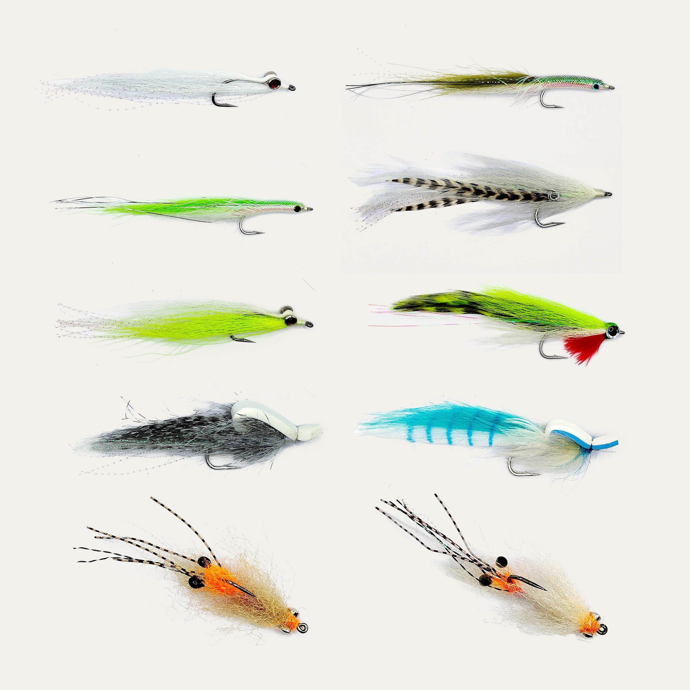 First Cast Beginner Saltwater Fly Assortment - 10 Flies – Outdoor America