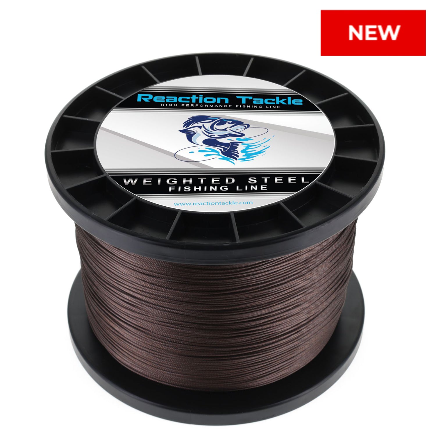 Reaction Tackle Weighted Stainless Steel Trolling Line 45LB- Premium W ...
