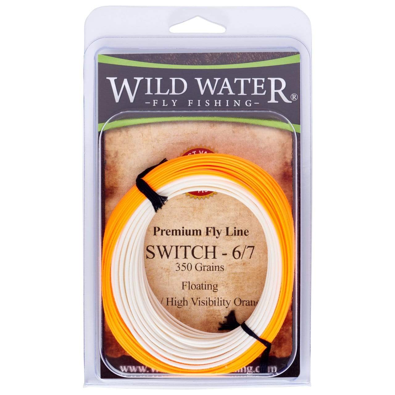 6/7F Switch Line, Floating, Orange/White, 350 grains | Wild Water Fly ...